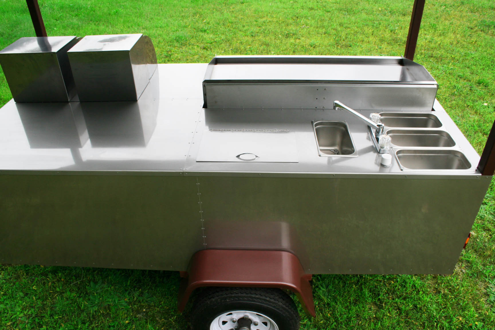 Good Chef Burger And Hot Dog Cart - Food Trailers for Sale